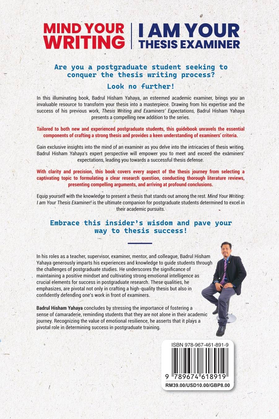 Mind Your Writing: I am Your Thesis Examiner